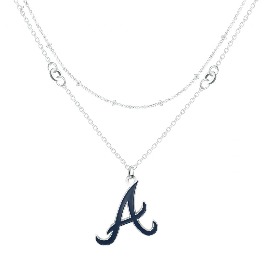 Dual Fancy Chain Necklace – Atlanta Braves – Simran International